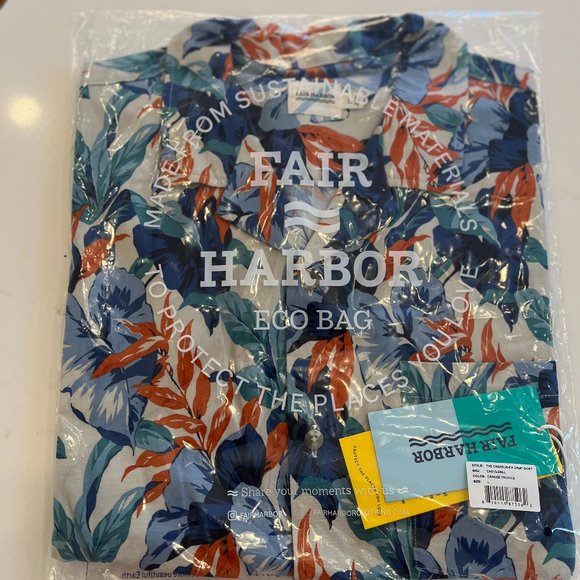 Fair Harbor | Shirts | Fair Harbor Casablanca Camp Shirt Size L New In ...
